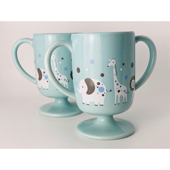 Teleflora | Dining | Teleflora Migi Baby Blue Two Handle Mugsplanters ...